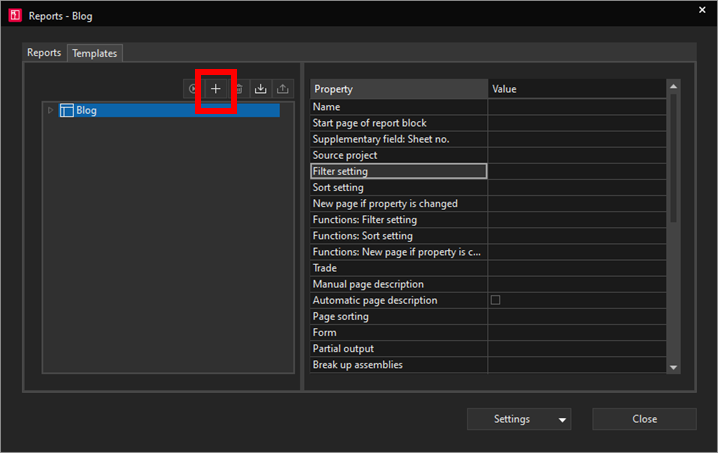 Evaluation (Report Generation) in EPLAN